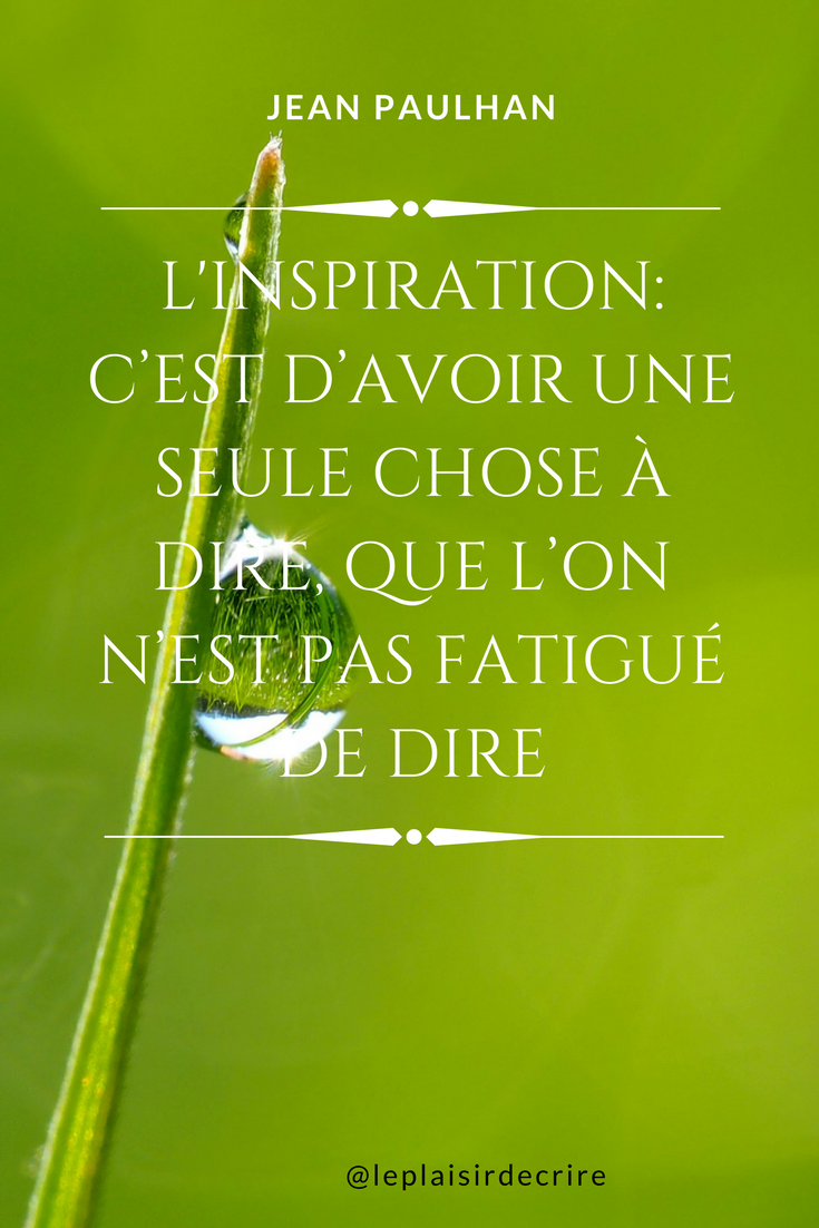 L'inspiration: un mélange habile de souvenirs et de mots - Le plaisir d ...